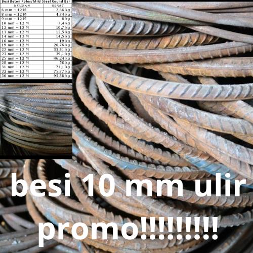 Jual besi 10mm ulir promo!!!. besi beton 10mm ulir . besi lonjoran 10 ...