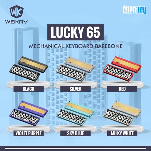 Jual Weikav Lucky65 RGB Aluminum Barebone RGB Wireless Mechanical ...