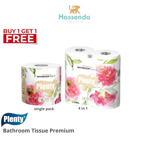 Jual Plenty Bathroom Tissue Premium Roll B1G1 / Tisu Toilet / Tisu ...