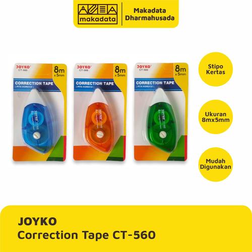 Jual CORRECTION TAPE | STIPO KERTAS JOYKO CT-560 8 METER (1 PCS) - Kota ...