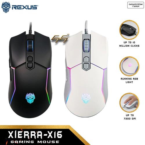 Promo REXUS XIERRA X16 X-16 Mouse Gaming Mouse RGB With Programable ...