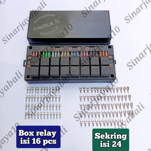 Jual box relay kotak rellay tempat rumah rilay sekring fuse isi 16 24 ...