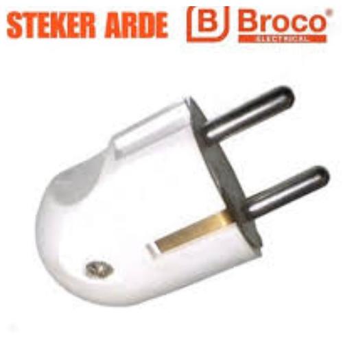 Promo Broco Colokan Listrik Steker Arde Bulat Merk Broco 13310 putih ...