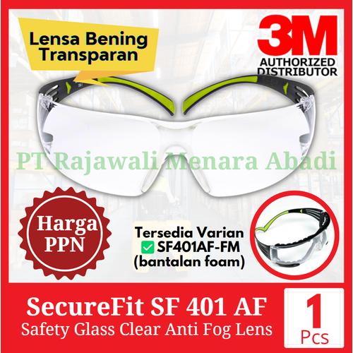 Jual 3M Secure Fit SF 401 AF Clear Anti Fog Lens (Harga 1 Pcs ...