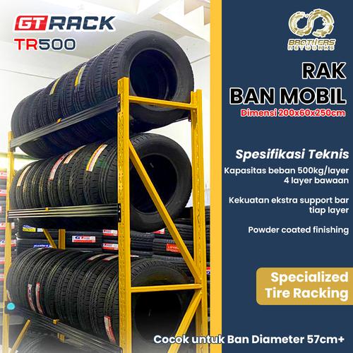 Promo RAK BESI BAN MOBIL GT-RACK TR500 TIRE RACK 4 SUSUN TINGGI 2.5 ...