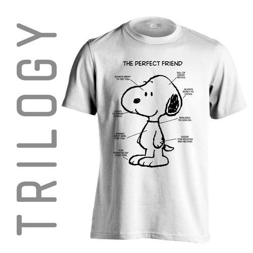 Jual TRILOGY TRF 0323 - Kaos Snoopy - The Perfect Friend - Cartoon ...