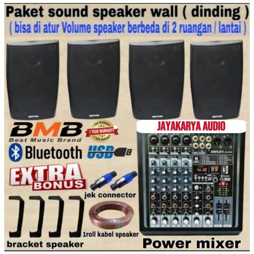 Jual Paket Speaker Wall BMB 6inch isi 4unit utk cafe,restoran,klinik ...