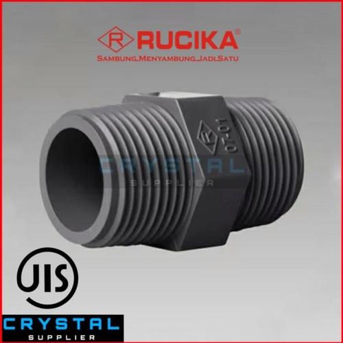 Jual * DOUBLE NIPPLE RUCIKA 1/2" inch AW PVC Dobel Nepel Doble Niple ...