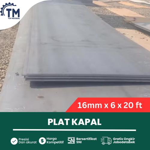 Jual Plat Kapal tebal 16mm x 6 x 20 feet / 1800 x 6000mm / 180cm x ...