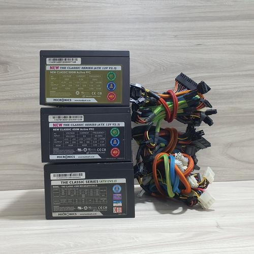 Jual PSU MICRONICS NEW THE CLASSIC SERIES 500W ACTIVE PFC 2X 6PIN +2PIN ...