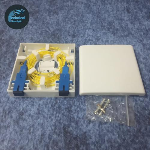 Jual Roset 2 Core lengkap Adapter Sc Upc Pigtail Sc Upc fiber optik ...