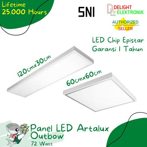 Jual Lampu Panel LED Outbow Artalux 48W Watt 60x60 120x30cm - 60x60 ...