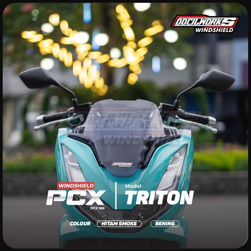 Jual Windshield Visor PCX 160 Model Triton Honda PCX 160 By Docilworks ...