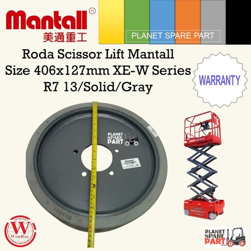 Jual Roda Scissor Lift Mantall XE-W Series Size 406x127mm For ...