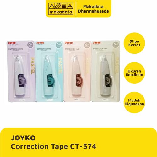 Jual CORRECTION TAPE | STIPO KERTAS JOYKO CT-574 6 METER PASTEL (1 PCS ...