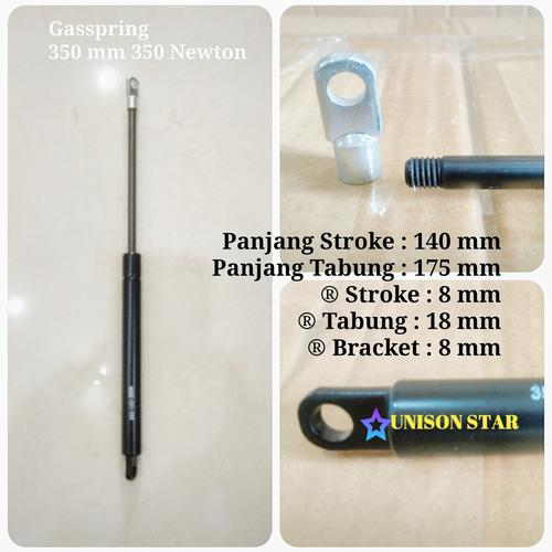 Jual GASSPRING 35 CM 350 NEWTON - Abu-abu - Kab. Bogor - Unison Stars ...