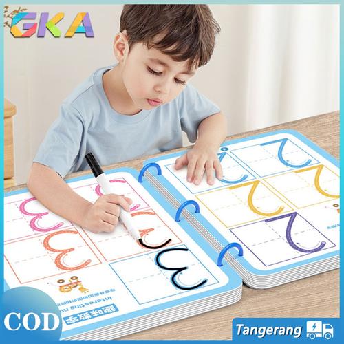 Jual 【64 Pages】Reusable Pen Control Buku/Dot To Dot Wipe And Clean Book ...