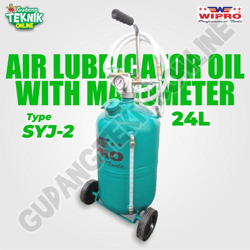 Jual Air Lubricator Oil + Mano Meter 24 L WIPRO SYJ-2 New / Alat Pompa ...