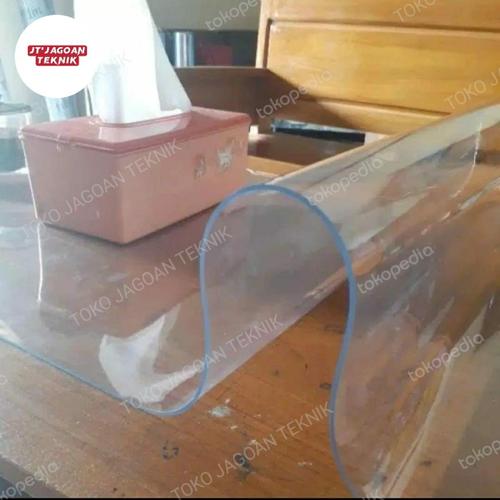 Jual Plastik Taplak Meja , Alas Meja PVC Transparan 0,5mm x 120cm x 5cm ...