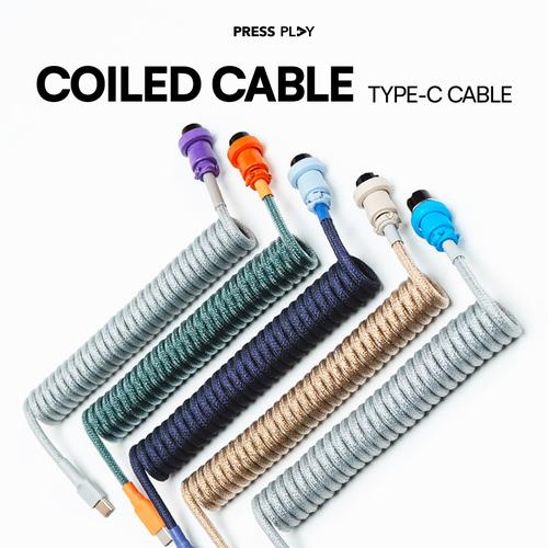 Jual Type C NEW Color Coiled Cable Mechanical Keyboard Aviator by ...