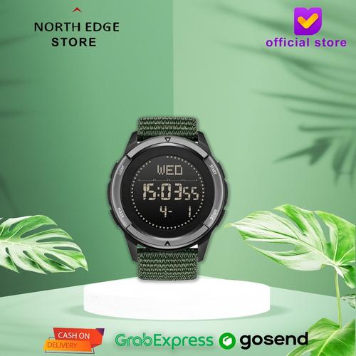 Jual NORTH EDGE ALPS Jam Tangan Pria Carbon Fiber Kompas Hitung Langkah ...