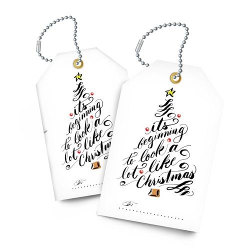 Jual 10 Pcs Gift Tag Kartu Ucapan Tree Calligraphy Hampers Kado Edisi ...