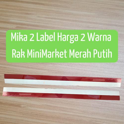 Jual Mika 2 Label Harga 2 Warna Rak MiniMarket Merah Putih - Jakarta ...