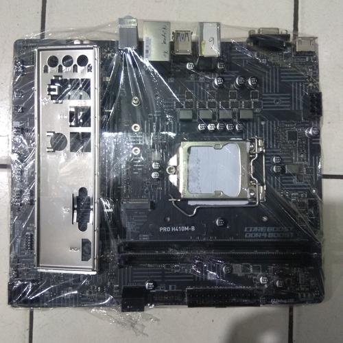 Jual mainboard msi pro h410m-b suuport proc intel generasi 10 i3 i5 i7 ...