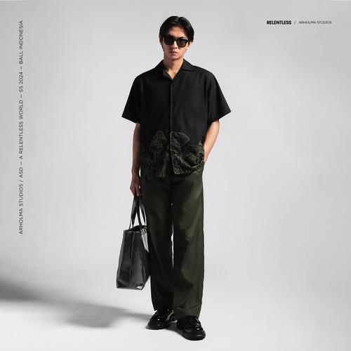 Jual Arholma Studios - Oversized Shirt 'Mushroom' Black - S - Kab ...