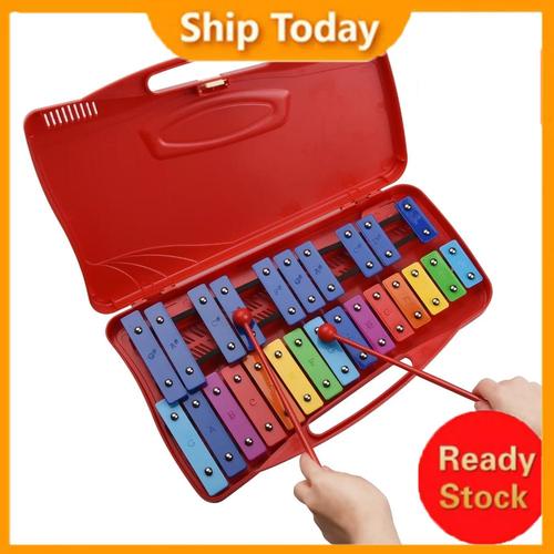 Jual [In Stock] 25 Notes Glockenspiel Xylophone Hand Knock Xylophone ...