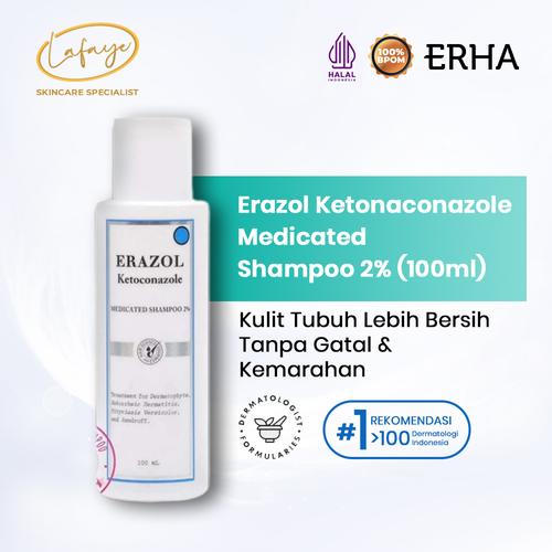 Promo ERHA Shampoo Erazol - Anti Ketombe, Infeksi Jamur, Dermatitis ...