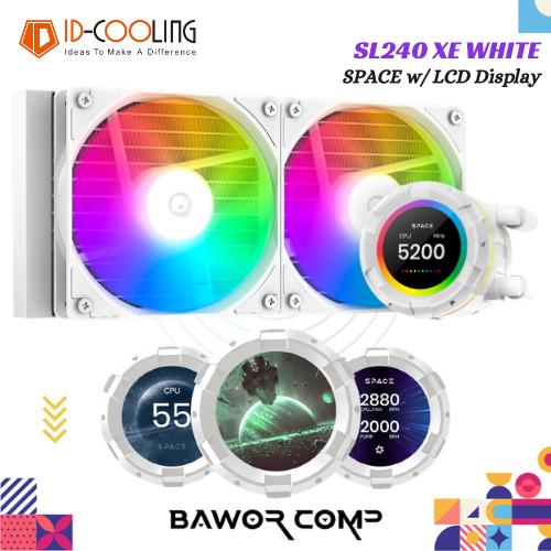 Jual ID-COOLING SL240 XE WHITE SPACE w/ LCD Display AIO 240mm | AIO ...