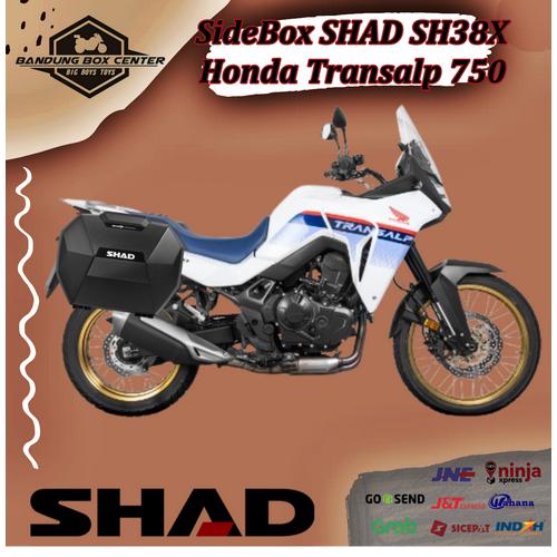 Jual SideBox Shad SH38 X Carbon Bracket Honda Transalp 750 Side Box ...
