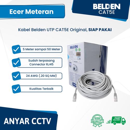 Jual KABEL BELDEN CAT5E CAT 5E ORIGINAL + CONNECTOR SET SIAP PAKAI - 15 ...