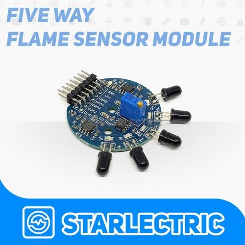 Jual FIVE 5 WAY FLAME SENSOR API 5 CHANNEL SENSOR ARDUINO ROBOT - Kota Bekasi - Fujistorem ...