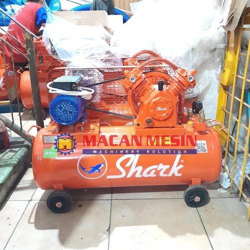 Jual MESIN COMPRESSOR SHARK 1/2 HP KOMPLIT MOTOR PENGGERAK 1/2 HP ...