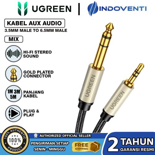 Jual UGREEN Kabel Aux Jack 3.5mm To 6.35mm 6.5mm Audio TRS Stereo For PC Komputer Laptop ...