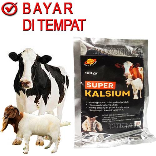 Jual SUPER KALSIUM Vitamin Tulang Sapi Kambing Kuda Sakit Sendi Kram ...