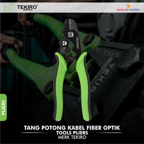 Jual Tang Potong Kabel Fiber Optik Merk Tekiro Type PL-FO1696 Uk 6.3 ...
