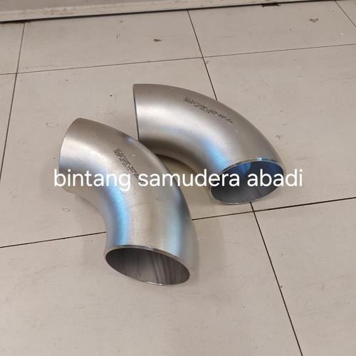 Jual elbow las stainless seamless 21/2" inch sch20 ss304 knee las ...