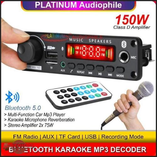 Jual Modul Mp3 Amplifier Bluetooth Digital Echo Microphone Class D 150W ...