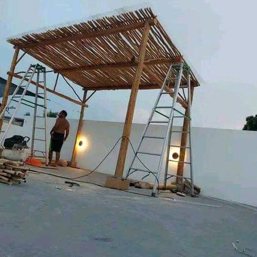 Jual pergola kayu Galam atap timdex - Kab. Badung - Tirai bambu shop ...