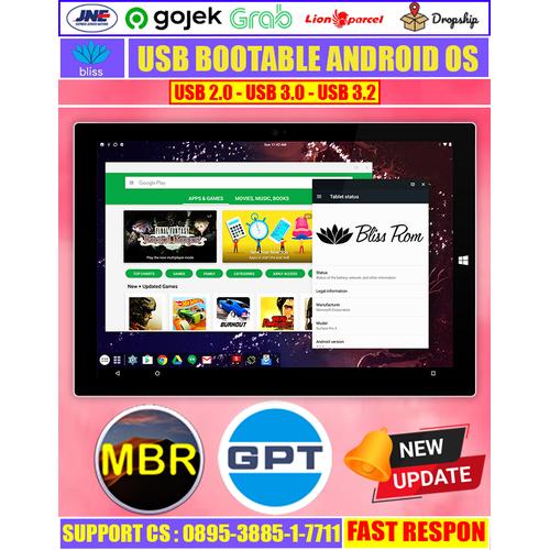 Jual USB Bootable Android BLISS OS Desktop for PC / Laptop - OS Android ...