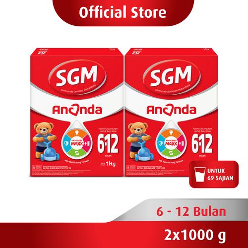 Jual Paket 2 - SGM Ananda 2 Susu Formula Bayi 6-12 Bln 1000g - Jakarta ...