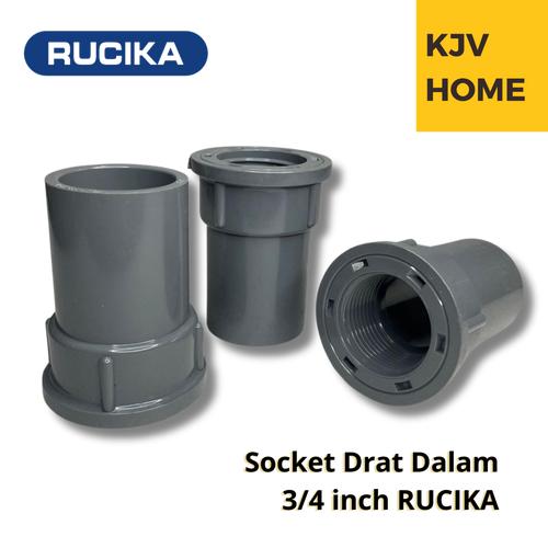 Jual Socket Drat Dalam 3/4" PVC RUCIKA AW / SDD 3/4 Inci / Sock Sok ...