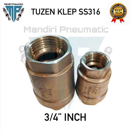 Jual Tuzen Klep 3/4" Inch Stainless Steel 316 Kran Keran - Jakarta ...