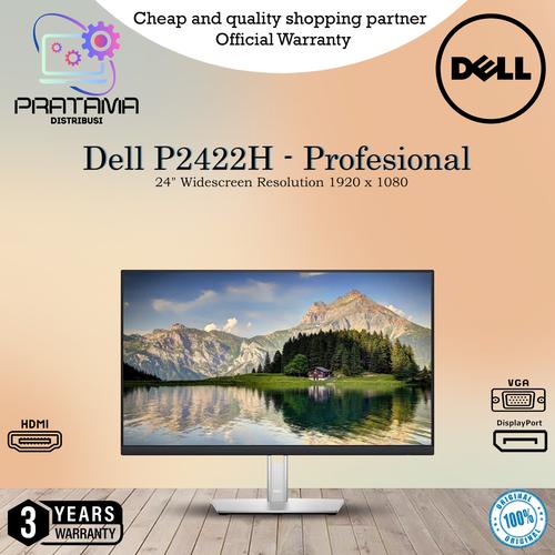 Jual Monitor Dell P2422H 24" Widescreen Resolution 1920 x 1080 3 Years ...