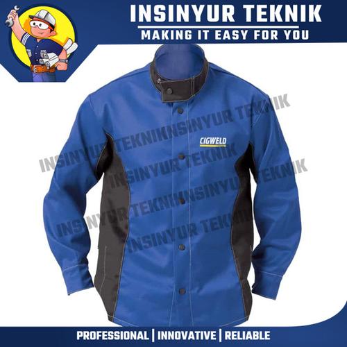 Jual CIGWELD Jaket Las Welding Jacket Blue/Black 646772 - L - Kota ...