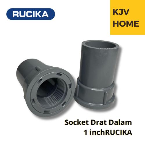Jual Socket Drat Dalam 1" PVC RUCIKA AW / SDD 1 Inci / Sock Sok Soket ...