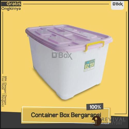 Jual [PACKING DUS] BOX CONTAINER BESAR JUMBO CB 150 LITER DENGAN RODA ...